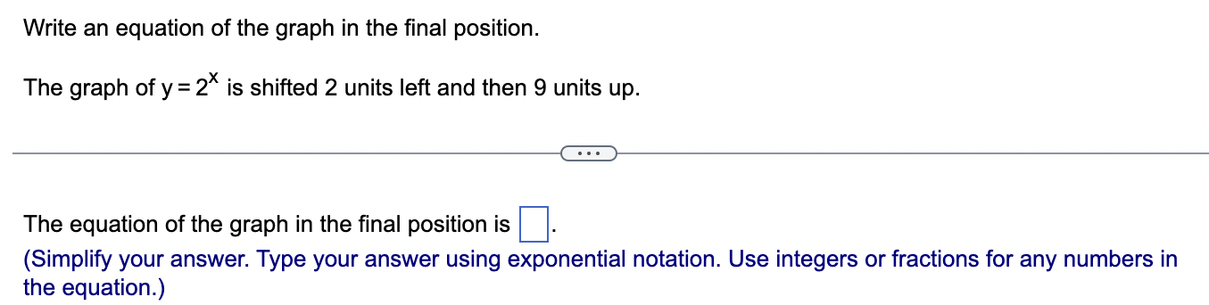 Solved Write an equation of the graph in the final position. | Chegg.com