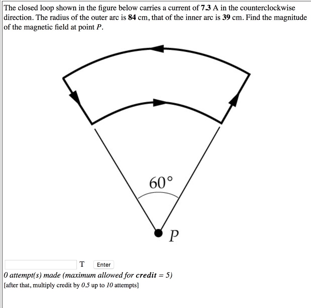 Solved The closed loop shown in the figure below carries a | Chegg.com