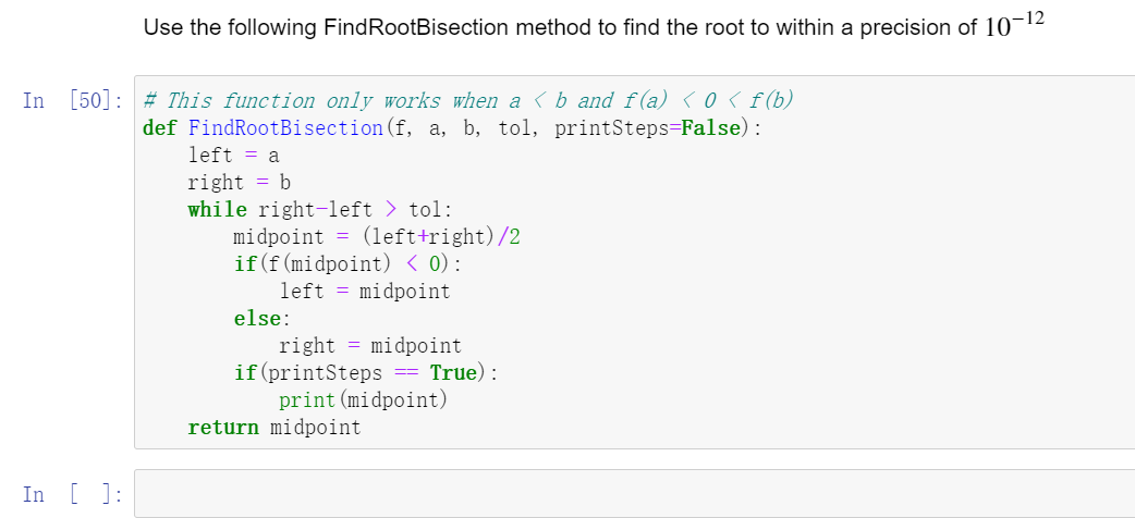 Solved Use The Following Find Rootbisection Method To Find 1336