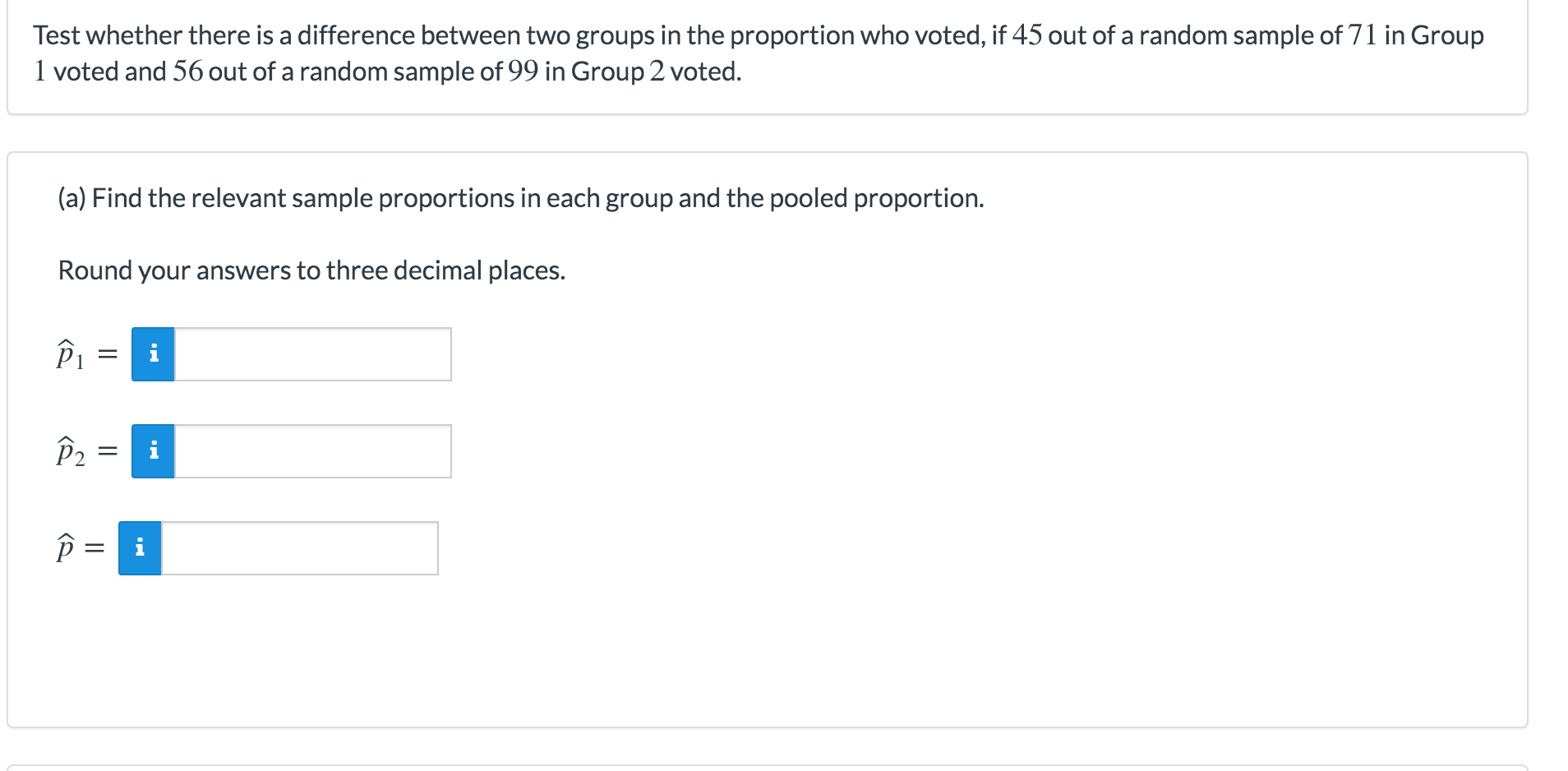 Solved Test whether there is a difference between two groups | Chegg.com