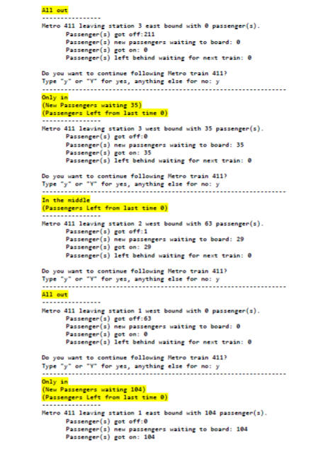 Solved Write a python program which controls a metro train | Chegg.com