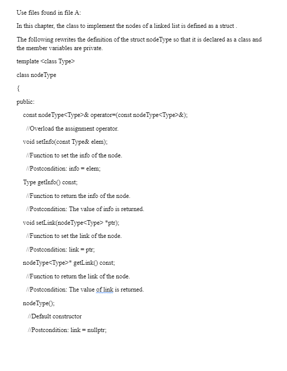 Solved Use files found in file A: In this chapter, the class | Chegg.com