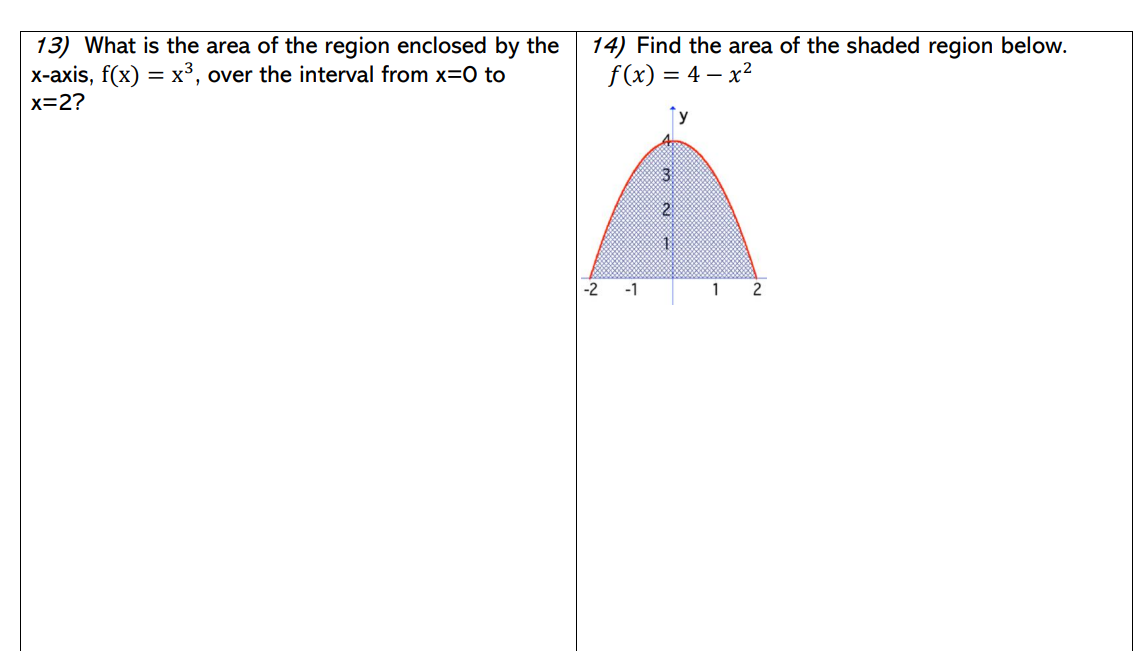 Solved 13) What is the area of the region enclosed by the | Chegg.com