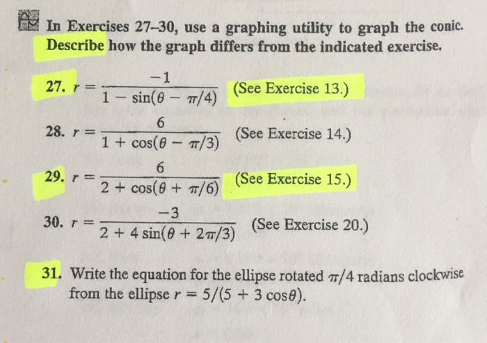 Solved In Exercises 27-30, use a graphing utility to graph | Chegg.com