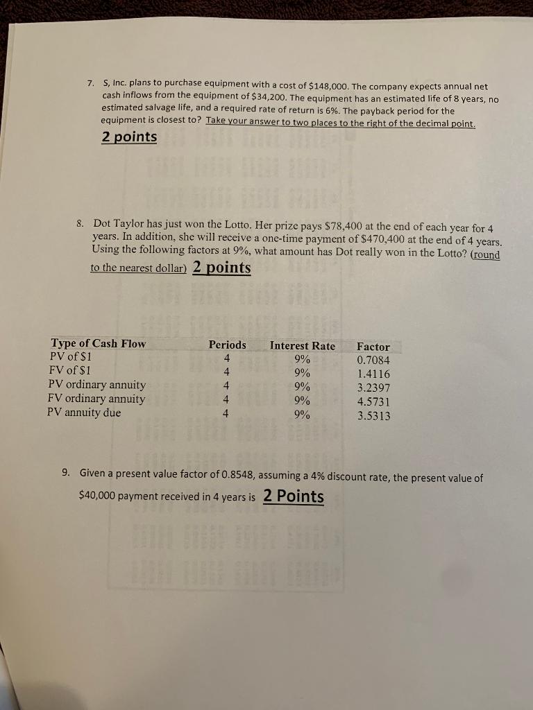 Solved 9.3 APPENDIX 9.1 Present value of St received in n | Chegg.com