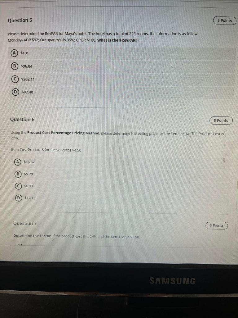 Solved Assignments Content Question 1 5 Points Sam Mehdi has | Chegg.com
