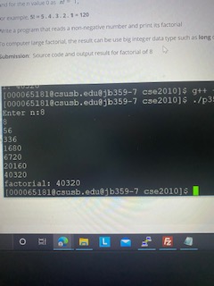 Solved (Factorial) The factorial of a non-negative integer n | Chegg.com