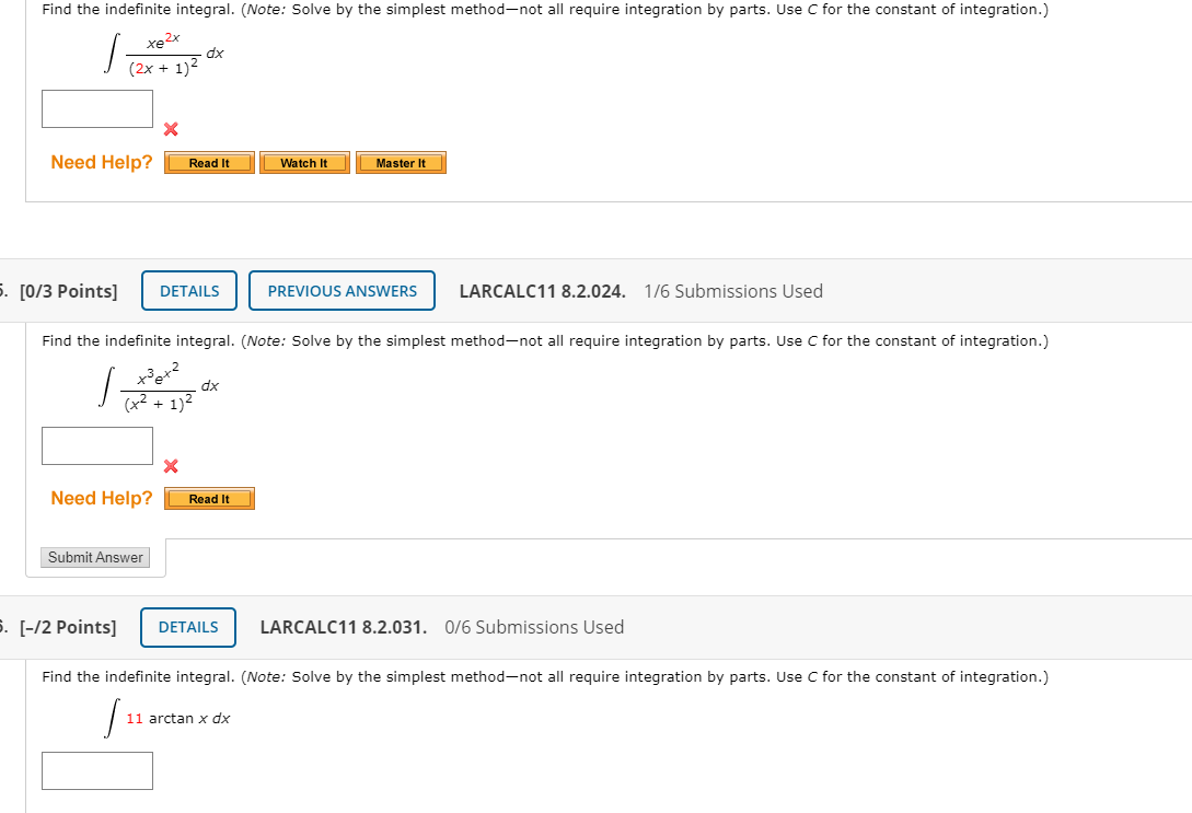 Solved Find the indefinite integral. (Note: Solve by the | Chegg.com
