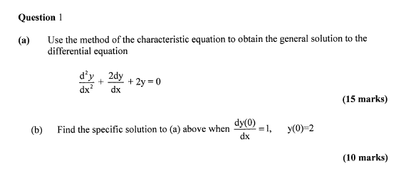 Solved Question Use the method of the characteristic | Chegg.com