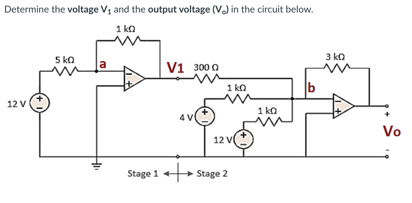 Solved Determine the voltage V1 and the output voltage (V.) | Chegg.com Solved Determine the voltage V1 and the output voltage (V.) | Chegg.com