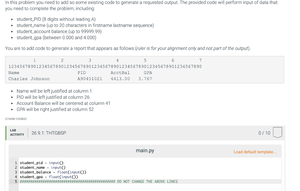 Solved In this problem you need to add so some existing code | Chegg.com