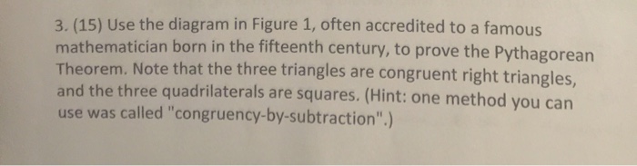 Solved 3. (15) Use the diagram in Figure 1, often accredited | Chegg.com