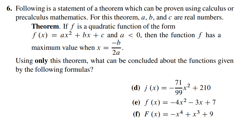 Solved Following is a statement of a theorem which can be | Chegg.com