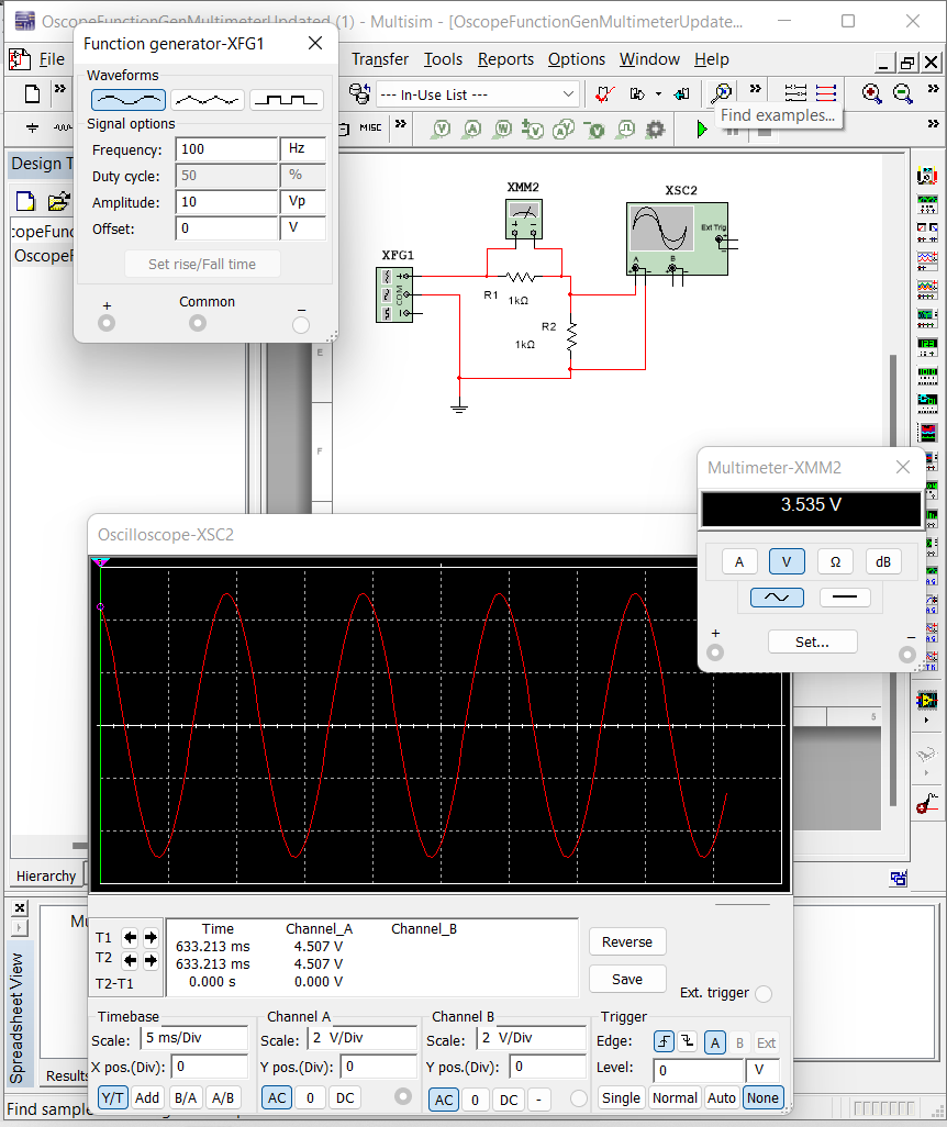 Solved 9. QUESTION: If the Function Generator has an output | Chegg.com