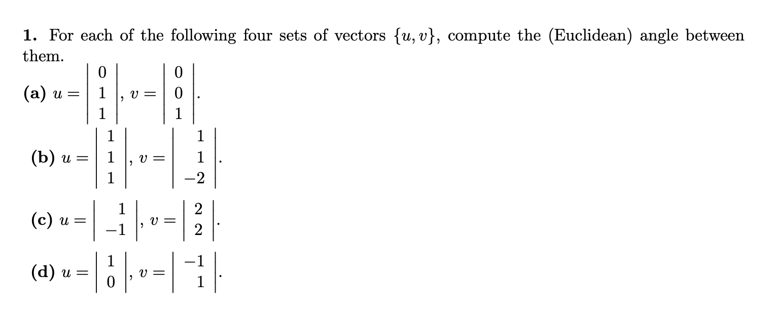 Linear Algebra. | Chegg.com