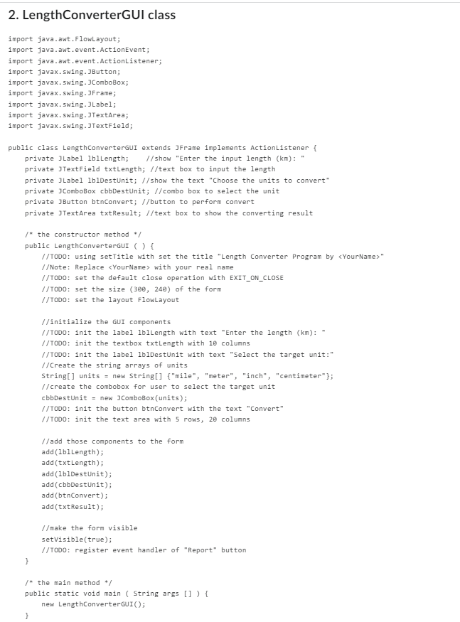 Solved 1.1 Problem Descriptions Complete the missing code of | Chegg.com