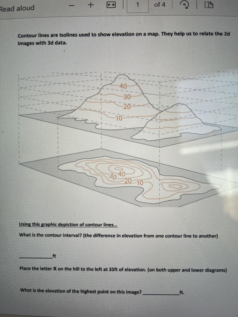 Solved What is the contour interval for this map? Meters. | Chegg.com