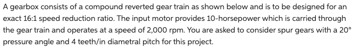 A gearbox consists of a compound reverted gear train | Chegg.com