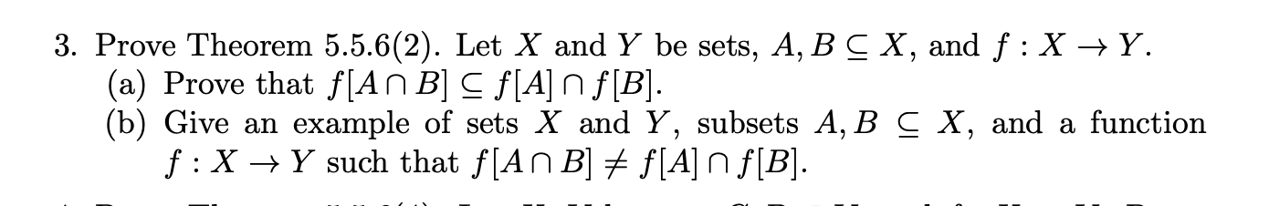 Solved Prove Theorem 5.5.6(2). ﻿Let x ﻿and Y be ﻿sets, | Chegg.com