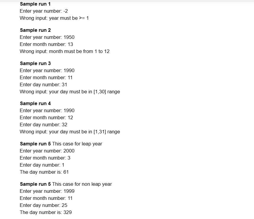 Solved The days of the year are often numbered from 1 | Chegg.com