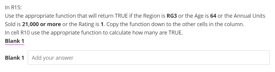 Solved In R15: Use the appropriate function that will return | Chegg.com