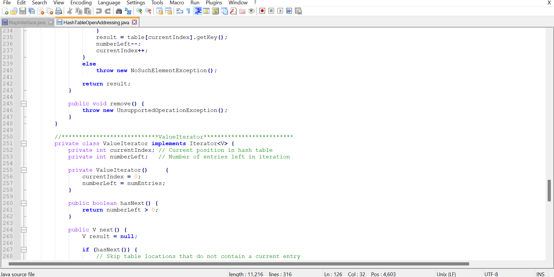 Solved Part 1 Download the MapInterface and the abstract | Chegg.com