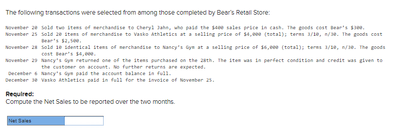 Solved The following transactions were selected from among | Chegg.com