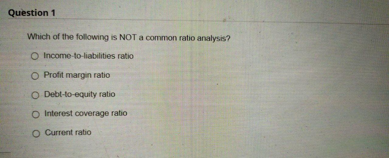 Solved Question 1 Which of the following is NOT a common | Chegg.com