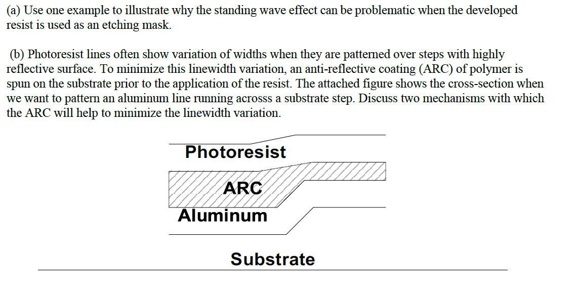 Solved (a) Use one example to illustrate why the standing | Chegg.com