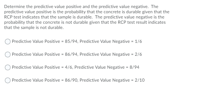 Solved The Rapid Chloride Permeability (RCP) test is an | Chegg.com