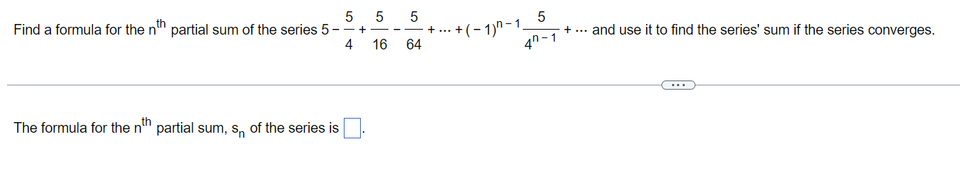 Solved Find a formula for the nth partial sum of the series | Chegg.com