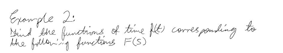 Solved Example 2 Find the functions of time fit, | Chegg.com