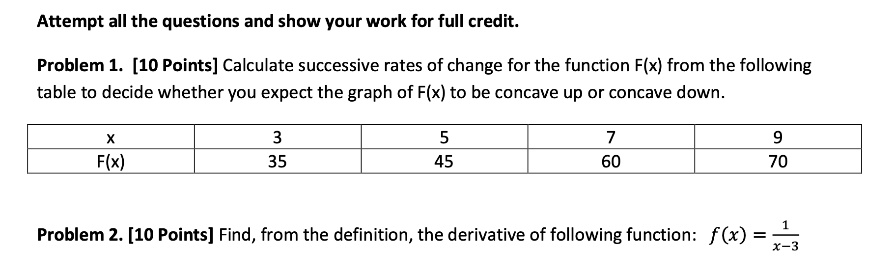 Solved Attempt all the questions and show your work for full | Chegg.com