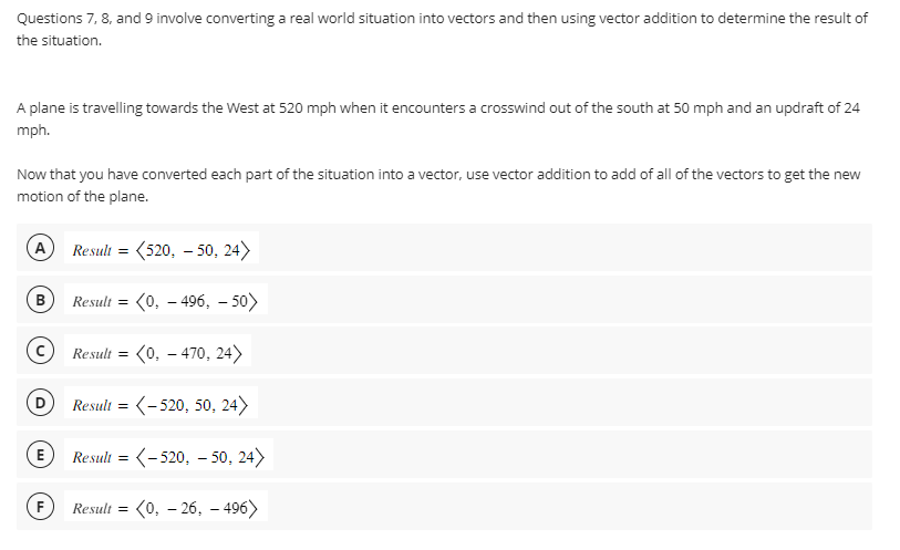 Solved Questions 7,8 , and 9 involve converting a real world | Chegg.com