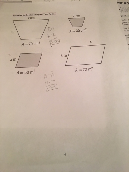 Solved Areas of Similar Figures For each pair of similar | Chegg.com