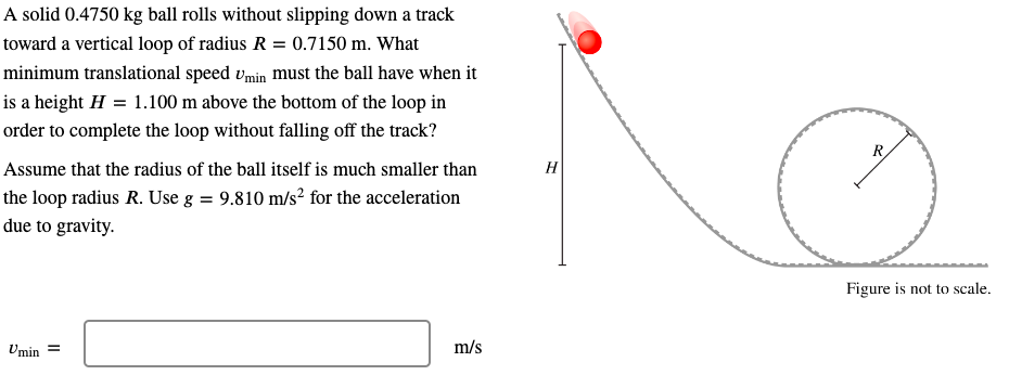 Solved A solid 0.4750 kg ball rolls without slipping down a | Chegg.com
