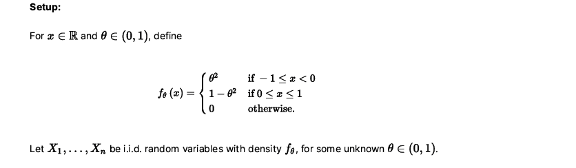 Setup: For x € R and 0 € (0,1), define fe () = {a 02 | Chegg.com