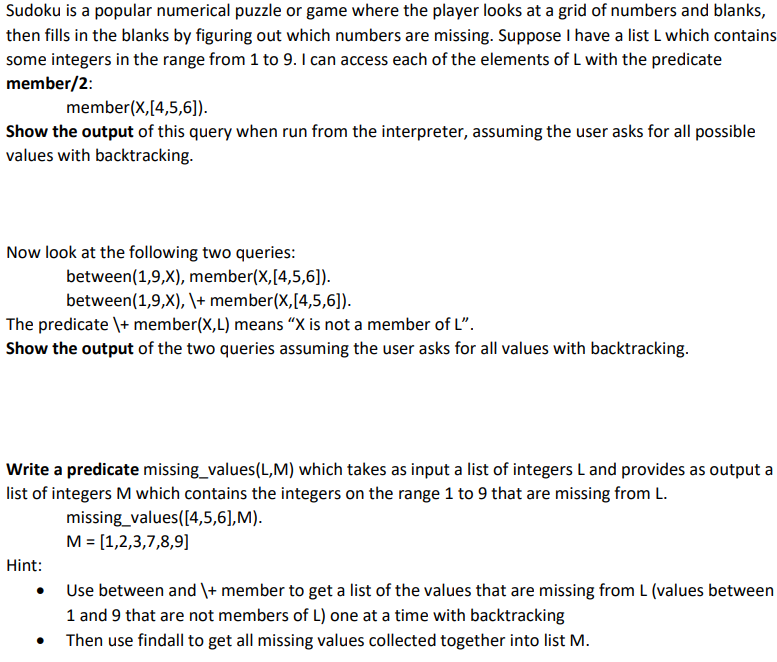 Solved Sudoku is a popular numerical puzzle or game where | Chegg.com