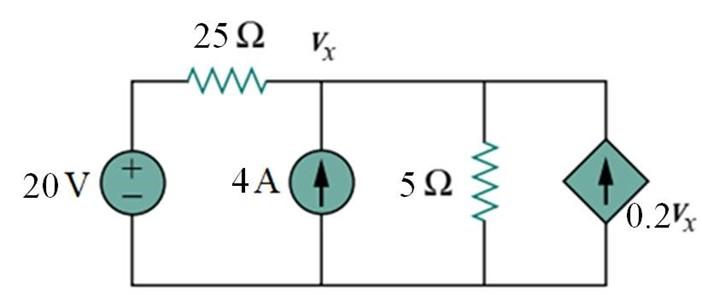 Solved Use superposition to find Vx in the circuit in | Chegg.com