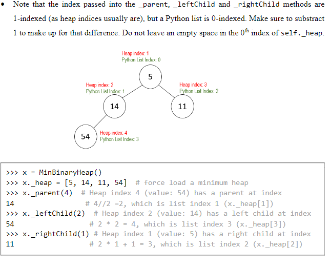 Solved - Note that the index passed into the _parent, | Chegg.com