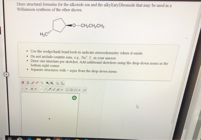 Solved Draw structural formulas for the alkoxide ion and the | Chegg.com