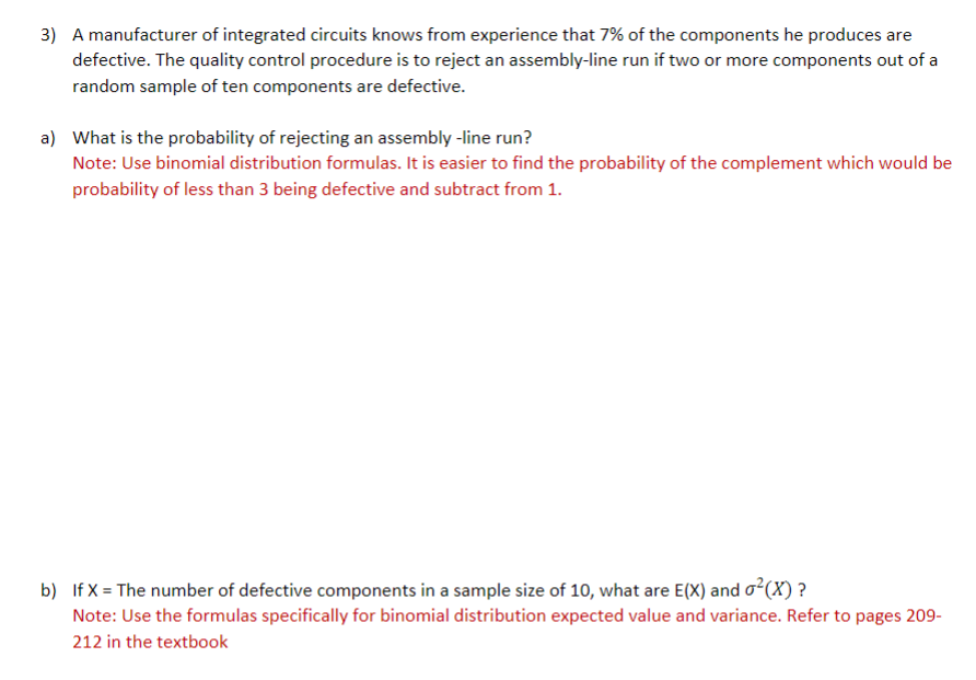 Solved 3) A manufacturer of integrated circuits knows from | Chegg.com