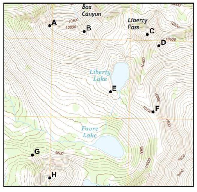 Solved Map #4 (printed), ruler, and calculator. This map has | Chegg.com