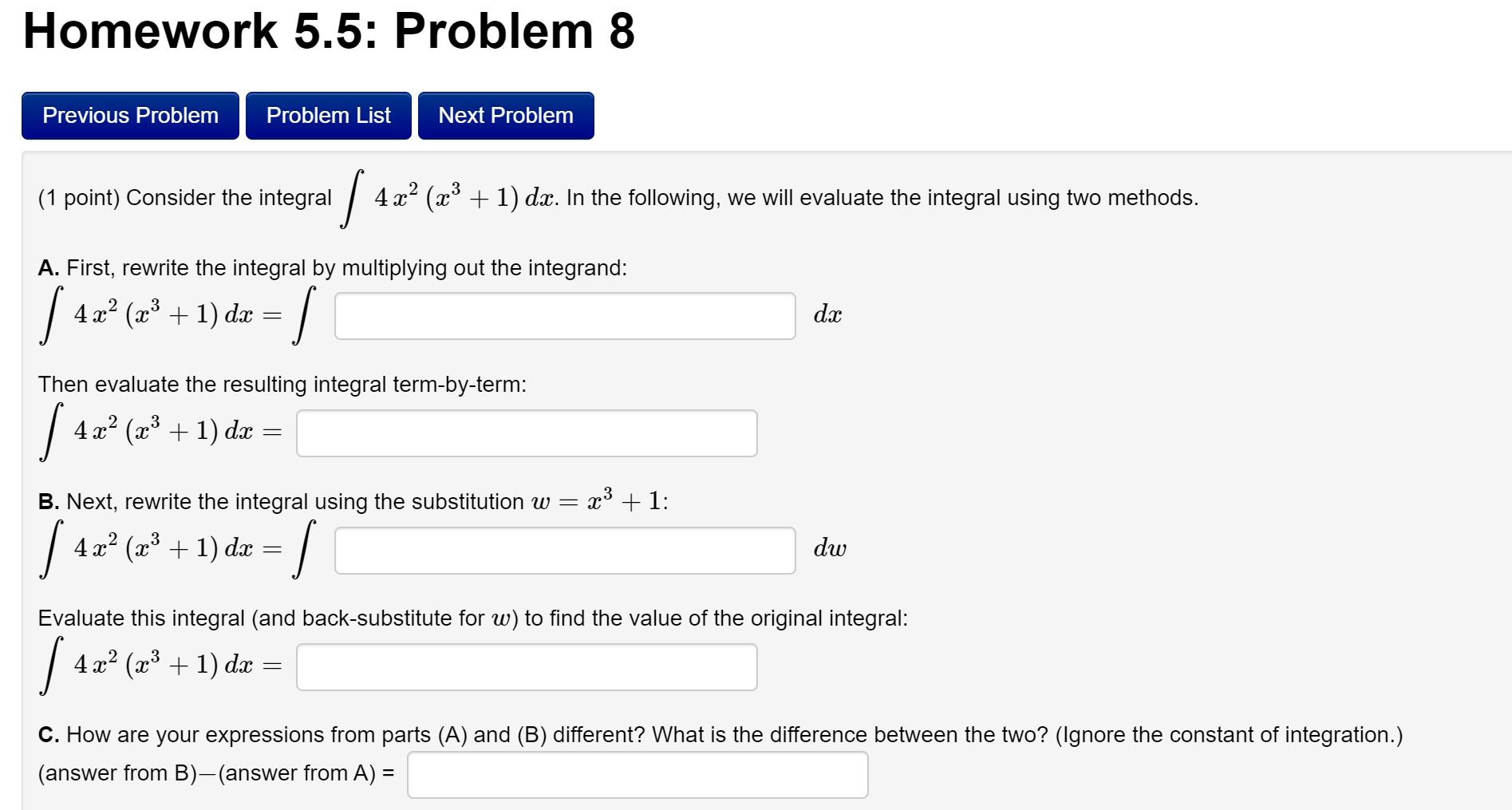 Solved Homework 5 5 Problem 8 Previous Problem Problem List