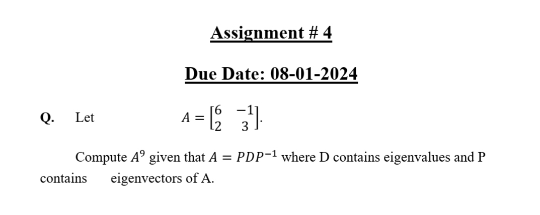 Solved Assignment # 4Due Date: 08-01-2024Q. | Chegg.com