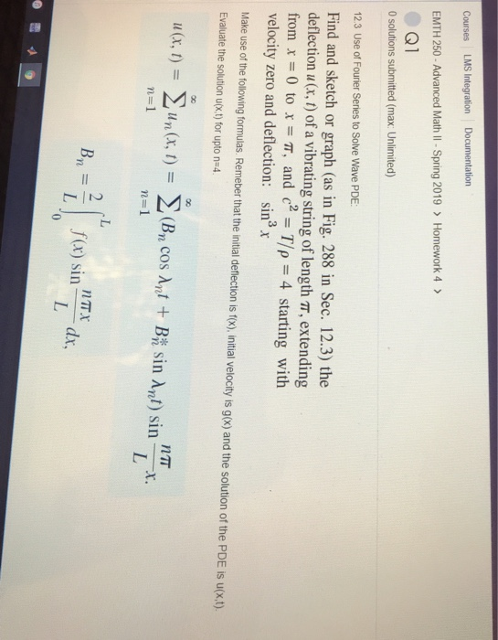 Solved Courses LMS Integration Documentation Homework 4 EMTH | Chegg.com