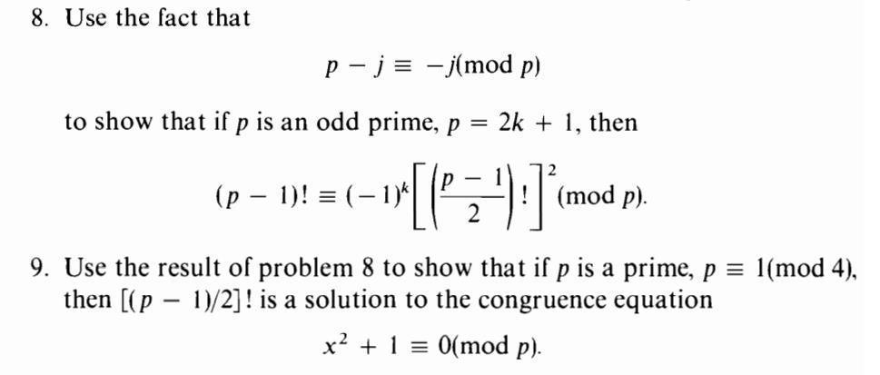 Solved 8. Use the fact that p−j≡−j(modp) to show that if p | Chegg.com