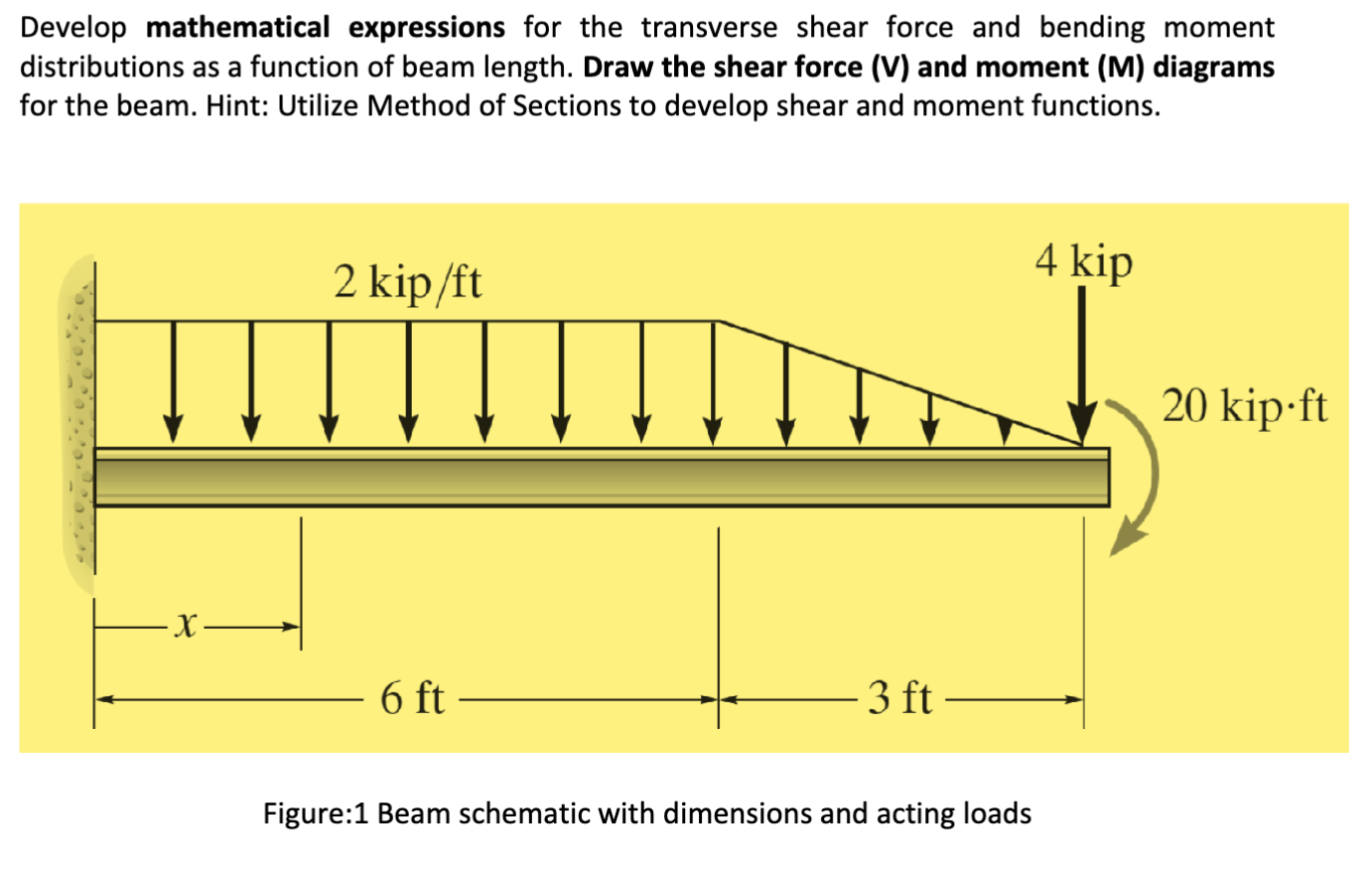 Solved Develop mathematical expressions for the transverse | Chegg.com