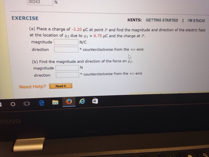 Solved 00243 EXERCISE HINTS: GETTING STARTED I IM STUCK! (a) | Chegg.com