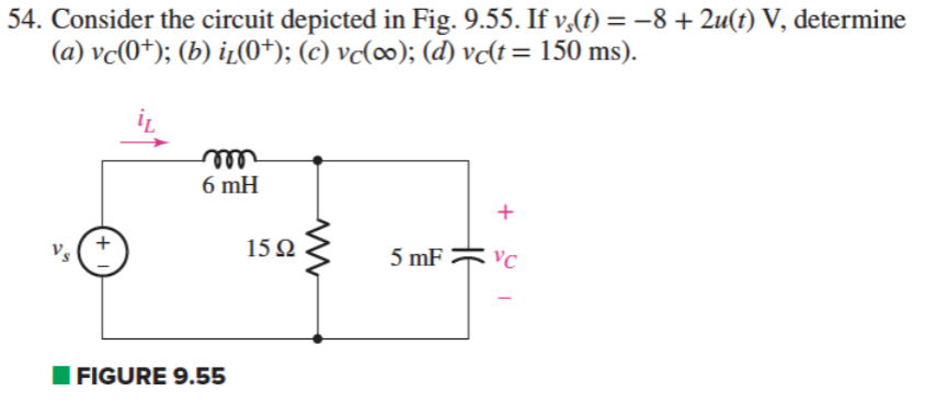 Solved (a) vd0+); (b) ¡LO+); (c) vdoo); (d) vdt = 150 ms). 6 | Chegg.com